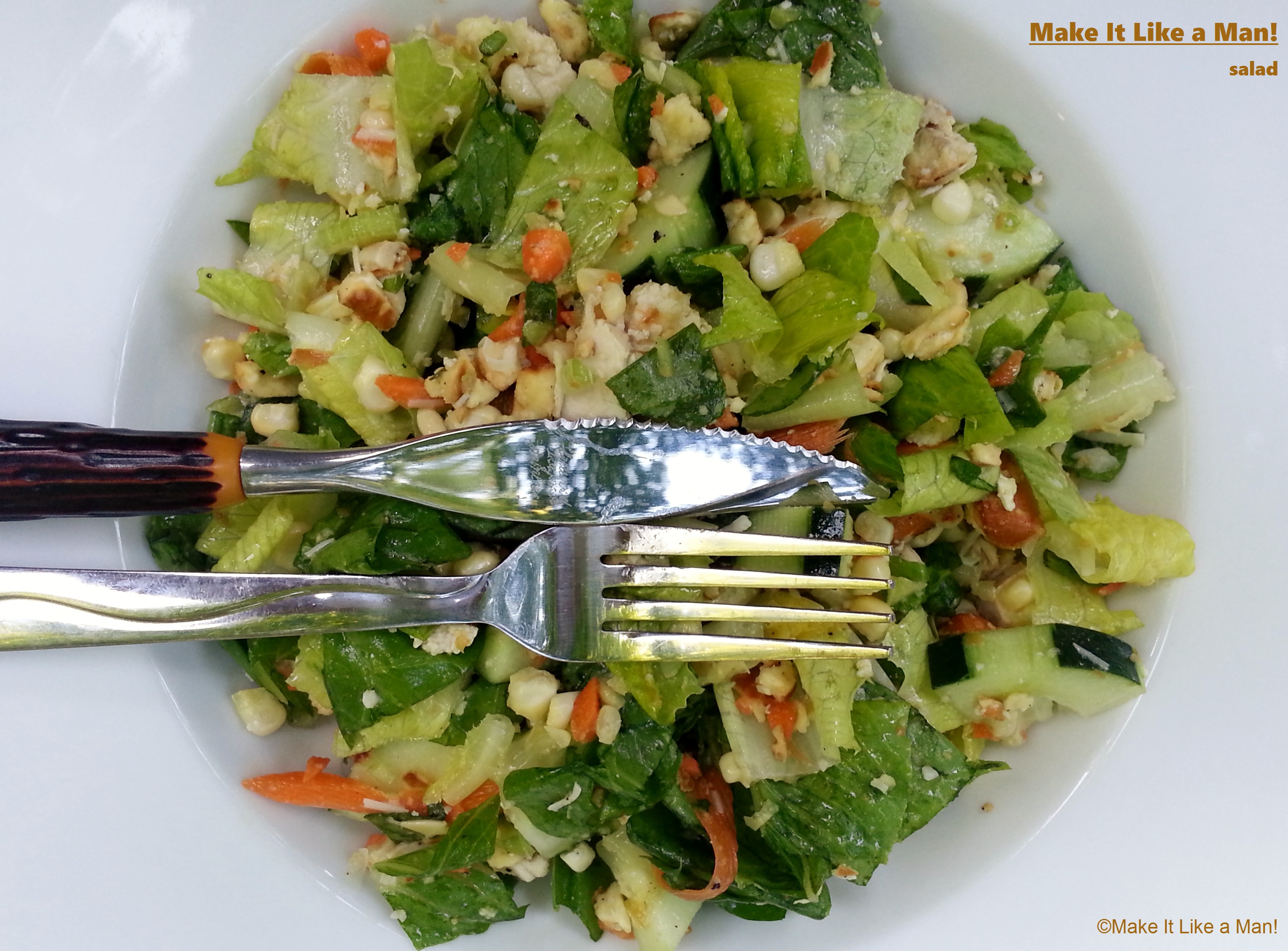 Salad and Ranch Dressing, Part 2: Bam! - Make It Like a Man!